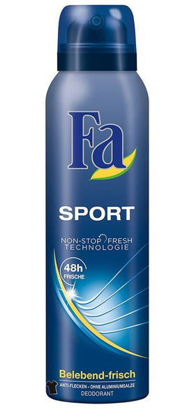 Fa Spray Deodorant, Sport, 150ml – Parthenon Foods
