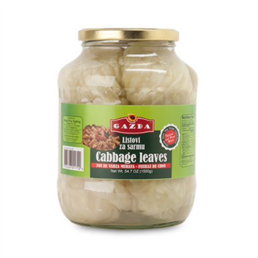 Cabbage Leaves (Gazda) 1550g – Parthenon Foods