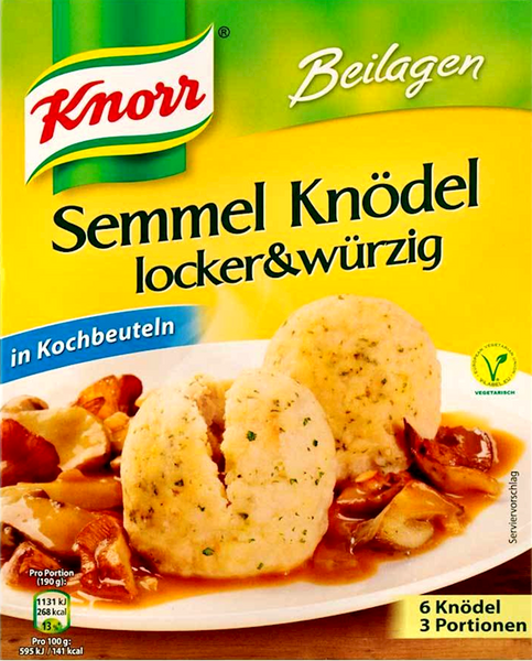 Bread Dumplings - Semmel Knodel (Knorr) 200g – Parthenon Foods