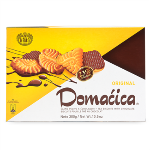 Chocolate Coated Tea Biscuits (Kras) Domacica, 300g – Parthenon Foods