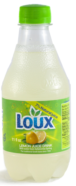 Loux Sparkling Lemon Juice Drink, 330ml (11 fl oz) – Parthenon Foods