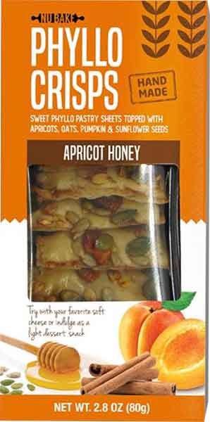 Phyllo Crisps with Apricot Honey (Nu Bake) 2.8 oz (80g) – Parthenon Foods
