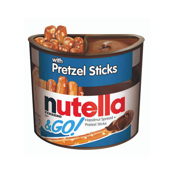 Nutella and GO! Snack with PRETZEL Sticks CASE (12 x 1.8 oz ...