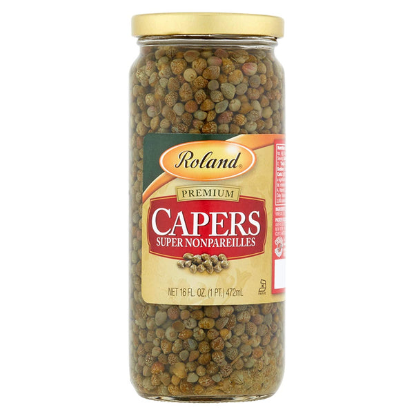 Capers Super Nonpareilles Imported (Roland) 16 oz – Parthenon Foods