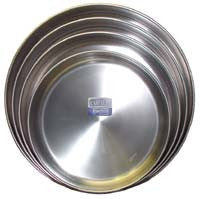 Round Stainless Steel Pan 14 in. diam., 2 in. deep – Parthenon Foods
