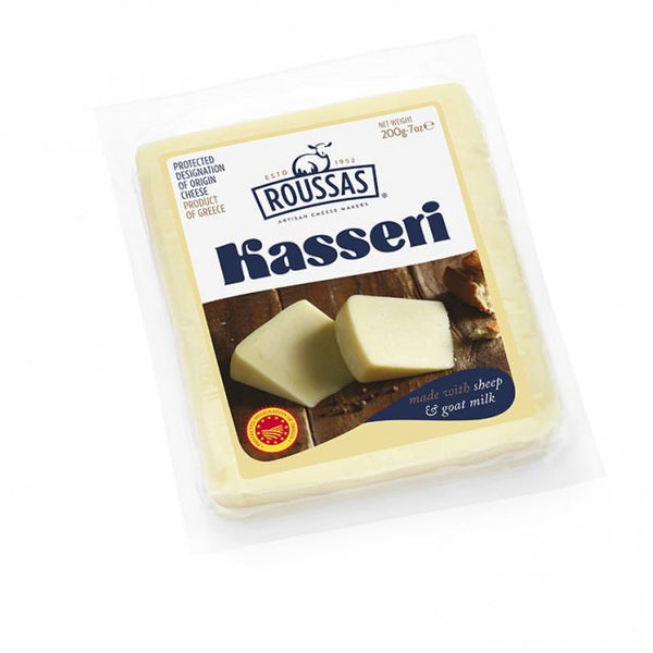 Greek Kasseri Cheese (Roussas) 200g (7 oz) – Parthenon Foods