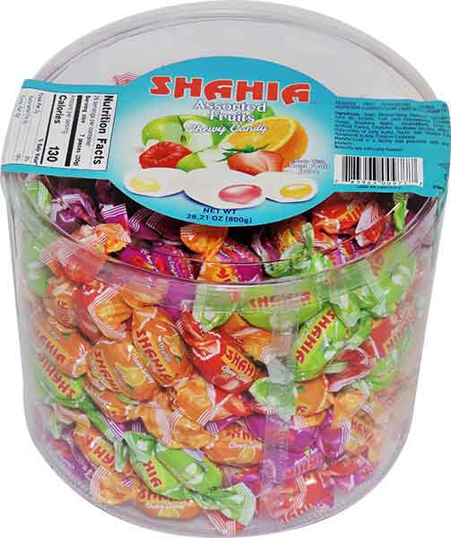 Center Filled Soft Chewy Candy, Assorted Fruits (Shahia) 800g ...